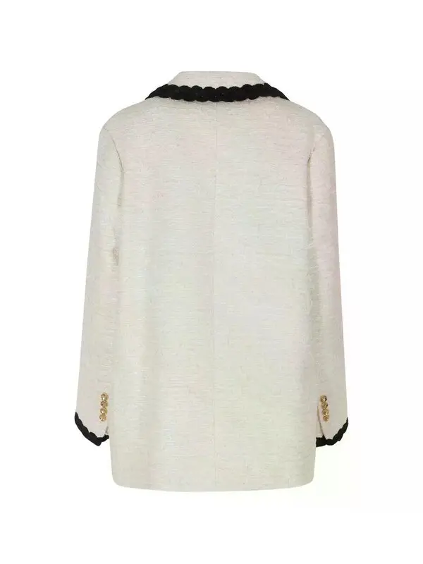 SEMICOUTURE Giacca Olivia Braided-trim Tweed Jacket