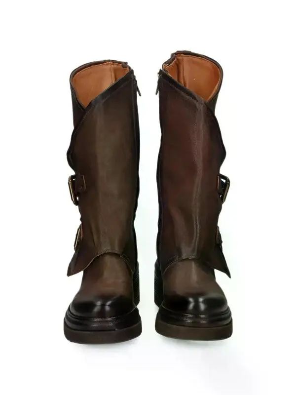 A.S.98 Easton Buckle-fastening Leather Boots