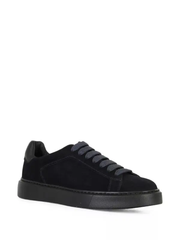 DOUCAL'S Suede Leather-trim Sneakers