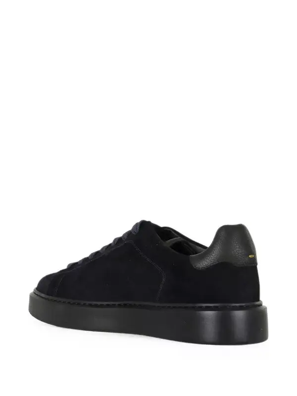 DOUCAL'S Suede Leather-trim Sneakers