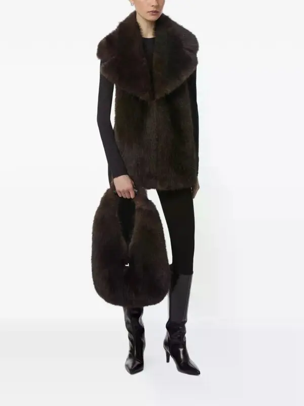 Apparis Colette Faux-fur Shoulder Bag - Brown