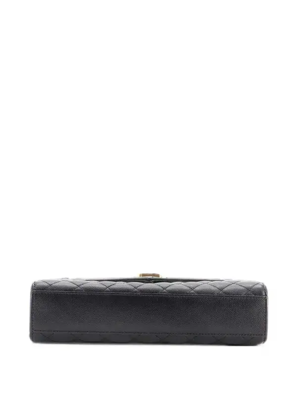 Saint Laurent Classic Monogram Envelope Satchel Mixed Matelasse Leather Medium Shoulder Bag