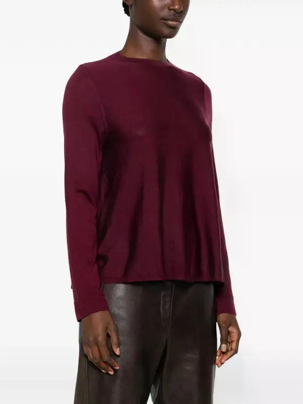 SOLOTRE Flared Sweater - Red