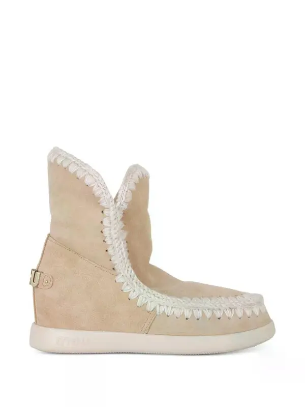 Mou New Inner Wedge Ankle Boots - Neutrals