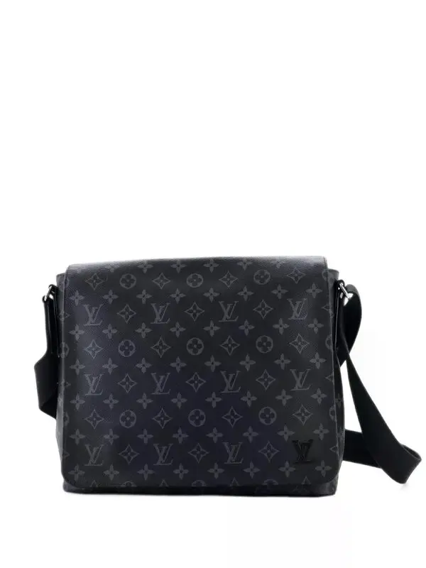 LOUIS VUITTON District Messenger Bag Monogram Eclipse Canvas Mm Crossbody Bag - Black