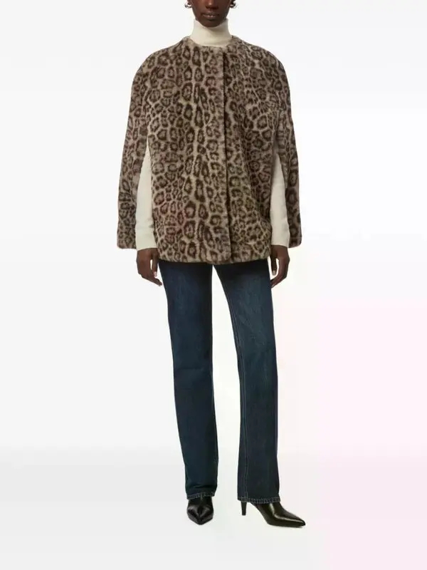 Apparis Sloane Leopard-print Cape