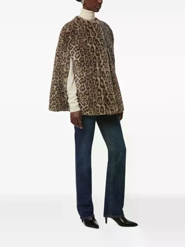 Apparis Sloane Leopard-print Cape