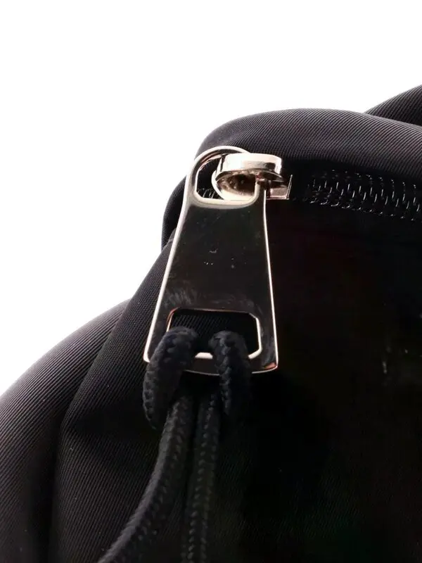 Gucci Logo Web Pocket Embossed Nylon Large Tote Bag