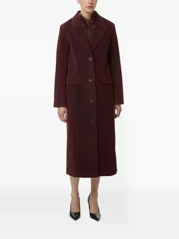 Apparis Lauren Faux-suede Button-up Single-breasted Coat