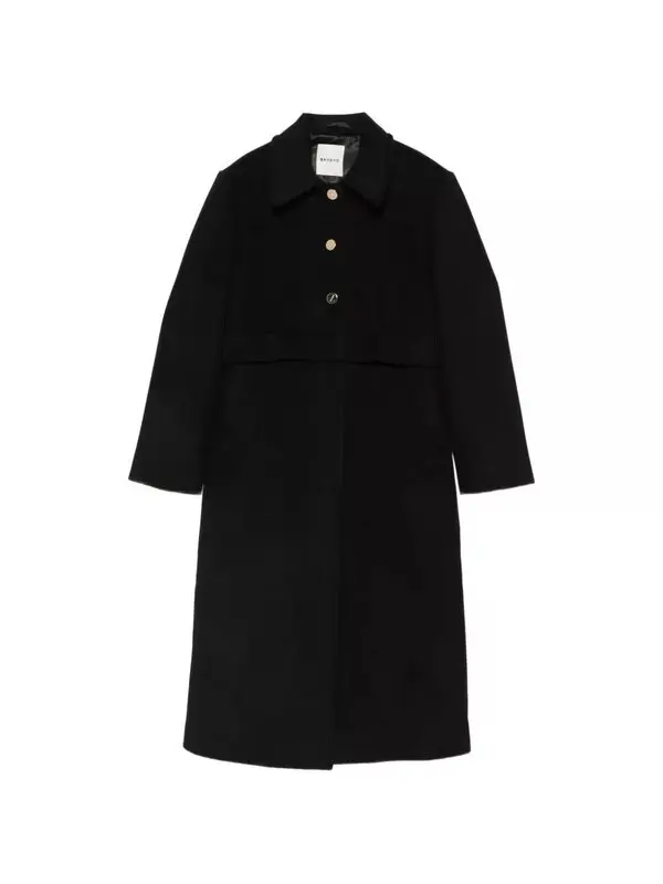Sandro Shirt-collar Single-breasted Coat