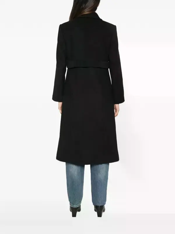 Sandro Shirt-collar Single-breasted Coat
