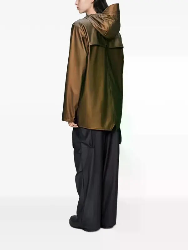 Rains Hooded Press-stud Jacket