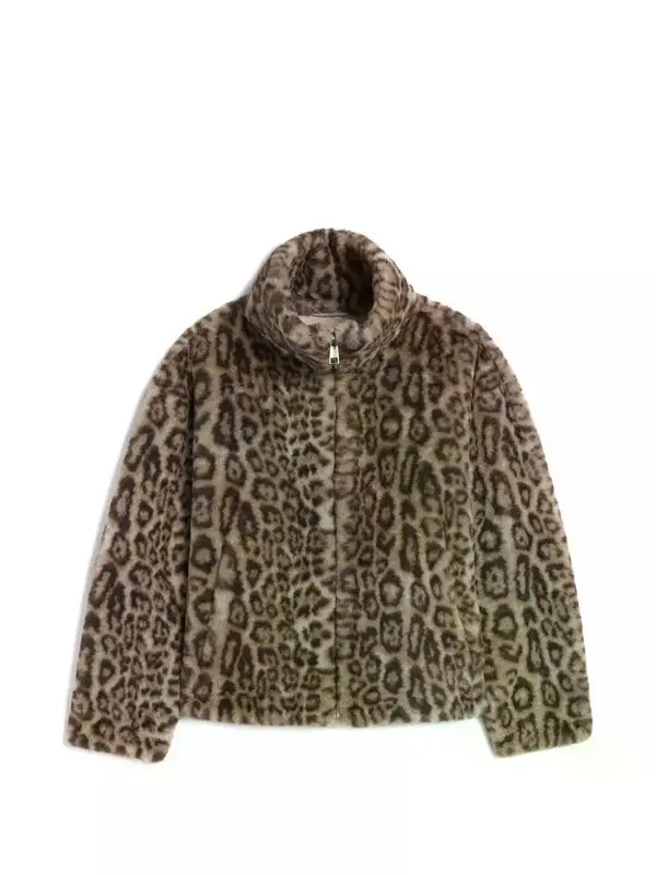 Apparis Brooks Leopard-print Faux-fur Jacket - Neutrals