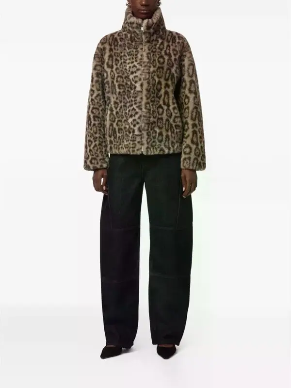 Apparis Brooks Leopard-print Faux-fur Jacket - Neutrals