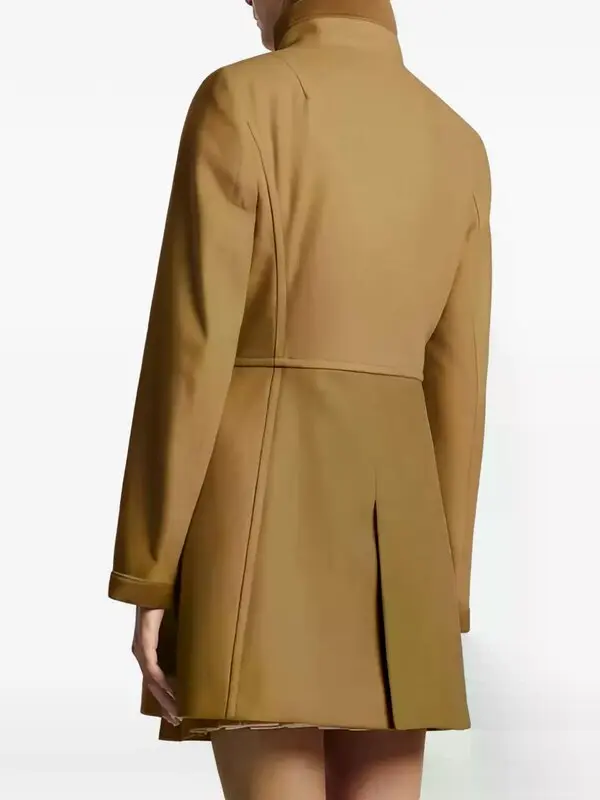 FAY Virginia Hook-fastening High-neck Coat - Brown