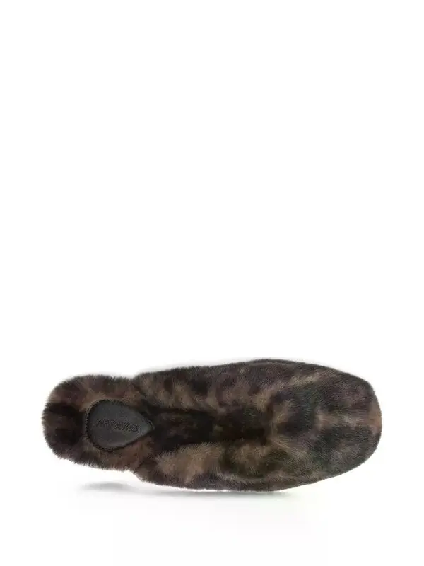 Apparis Demi Leopard-print Faux-fur Slippers