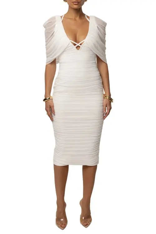 JLUXLABEL Timeless Drape Midi Dress
