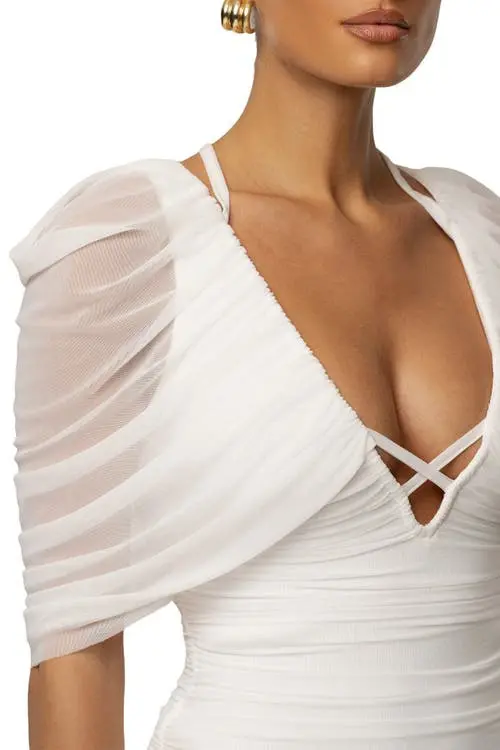 JLUXLABEL Timeless Drape Midi Dress