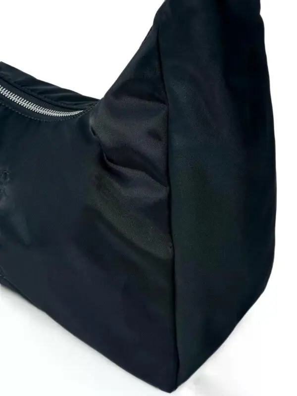Rick Owens Small Gemini Satin-finish Curved Shoulder Bag