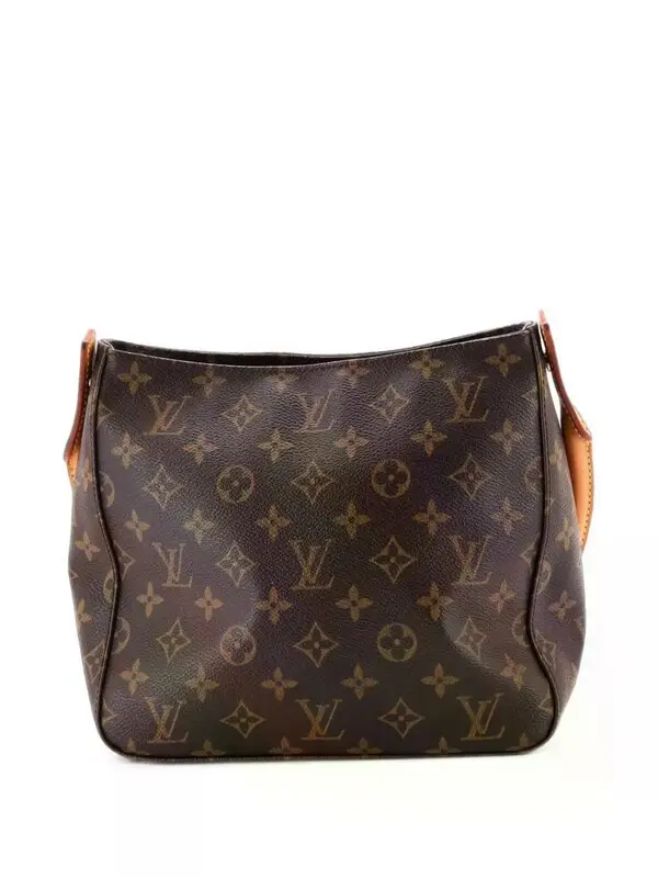 LOUIS VUITTON Looping Handbag Monogram Canvas Mm Satchel - Brown