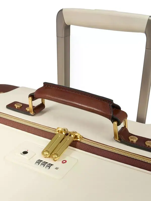 THE BRIDGE Leather-trimmed Trolley