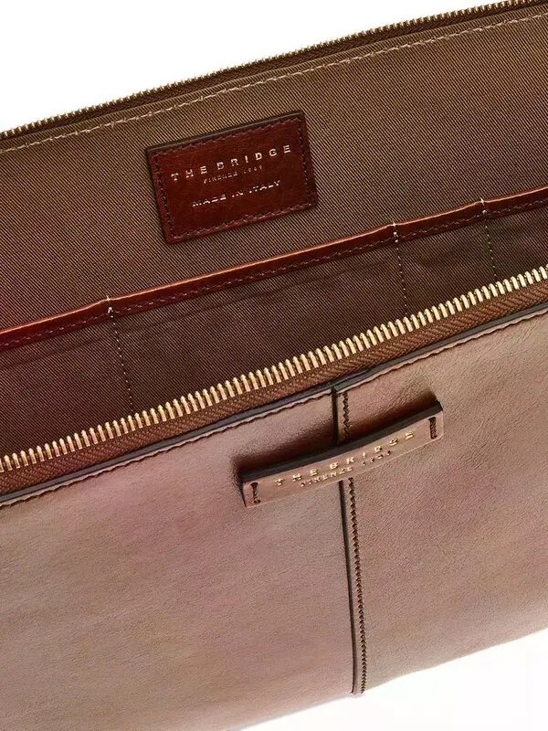 THE BRIDGE Vespucci Logo-plaque Leather Document Holder