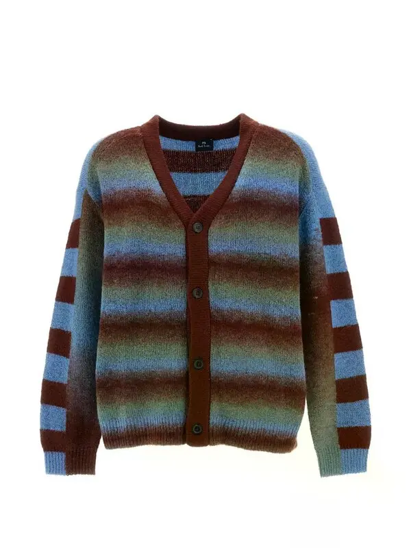 Paul Smith Striped-knit Cardigan
