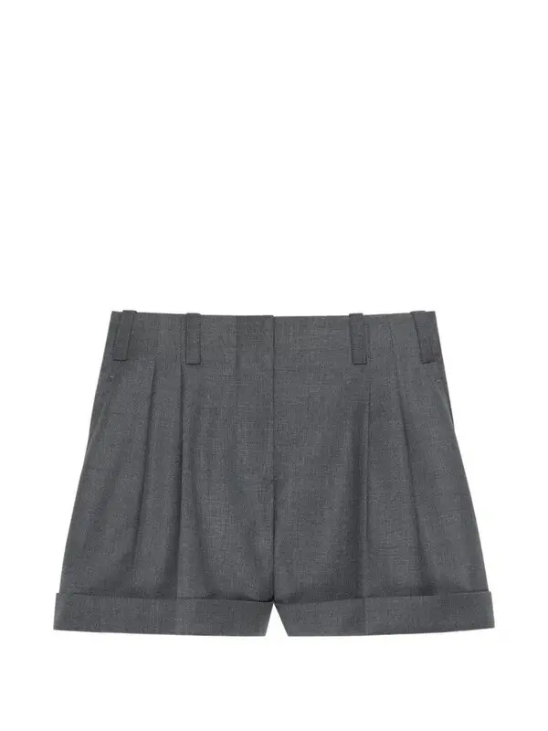 Givenchy Double Pleat Shorts In Wool