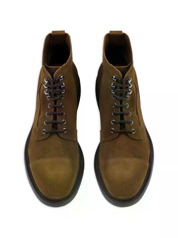 DOUCAL'S Lace-up Suede Ankle Boots