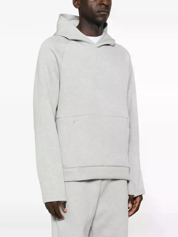 Calvin Klein Raglan-sleeve Pouch-pocket Hoodie - Grey