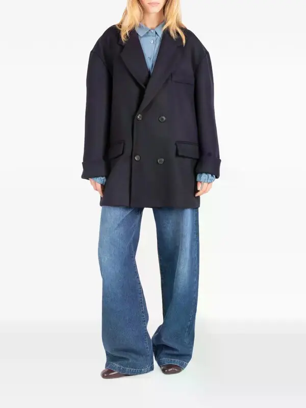 SOCIETE ANONYME Big Mama Double-breasted Notched-lapel Blazer