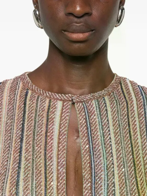 Missoni Short Dress With V-neck And Belt