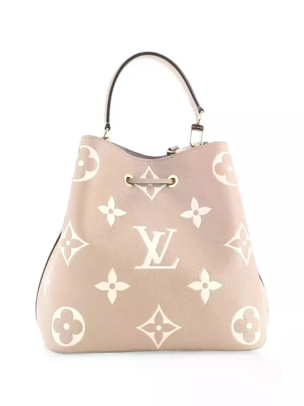 LOUIS VUITTON Neonoe Handbag Bicolor Monogram Empreinte Giant Mm Bucket Bag - Grey