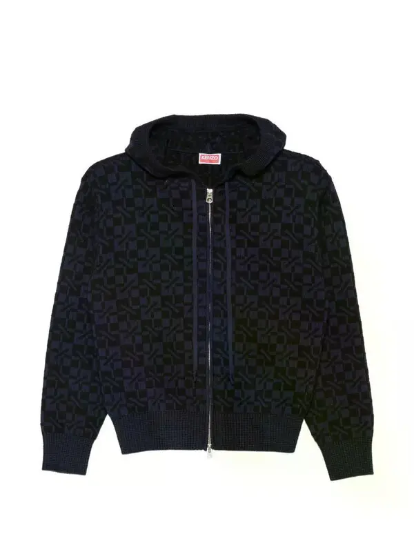 Kenzo Zip-up Hooded Cardigan