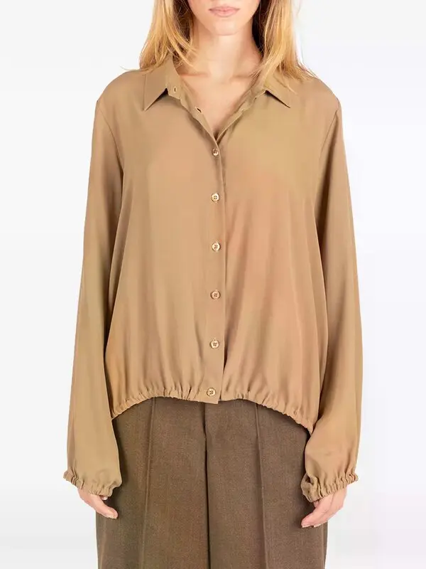 SOCIETE ANONYME Le Panier Elasticated-hem Shirt - Brown