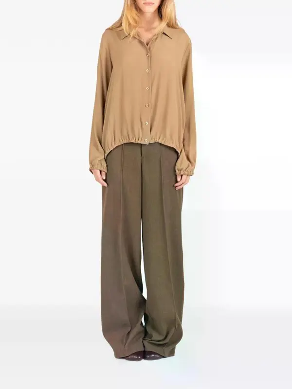 SOCIETE ANONYME Le Panier Elasticated-hem Shirt - Brown