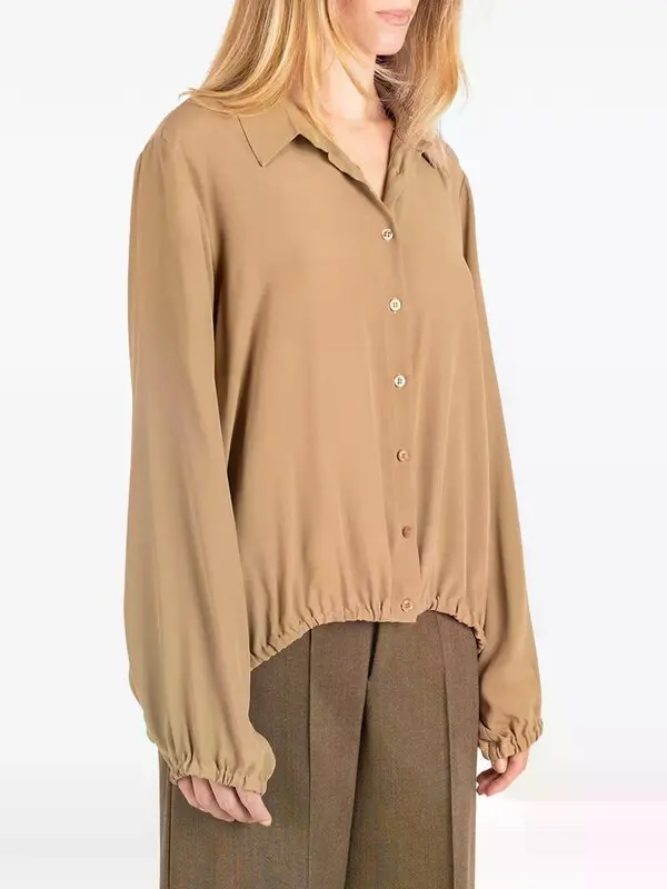 SOCIETE ANONYME Le Panier Elasticated-hem Shirt - Brown