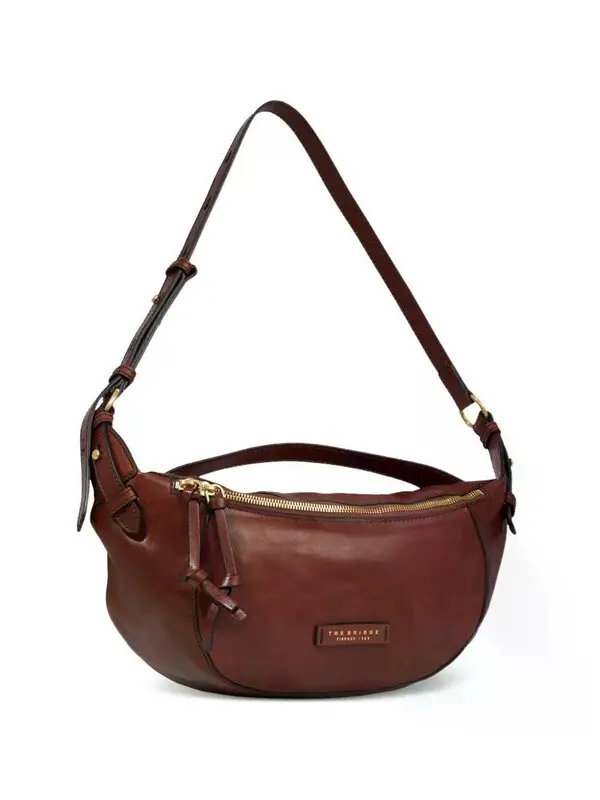 THE BRIDGE Unica Logo-plaque Leather Crossbody Bag