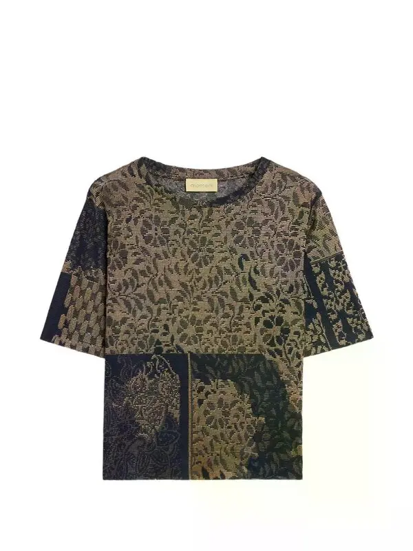 Momoni Iora Jacquard-jersey T-shirt - Blue