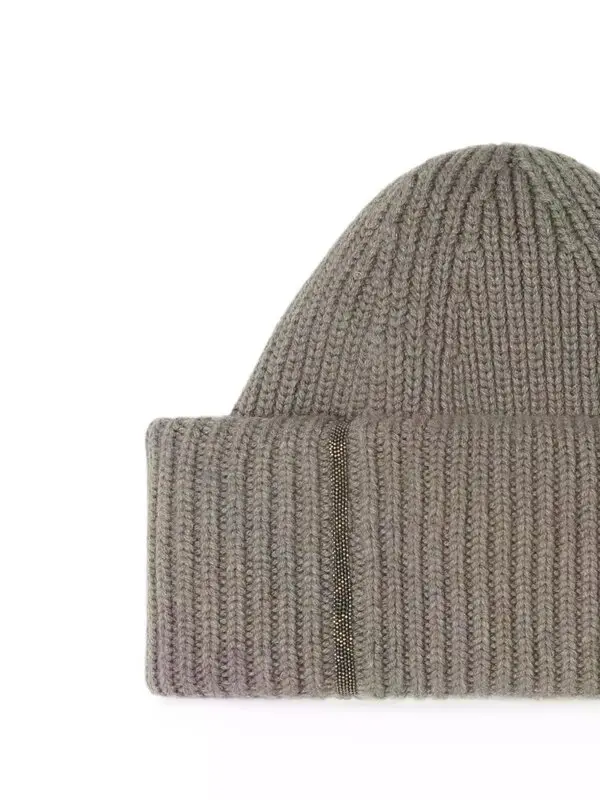 Fabiana Filippi Ribbed-knit Beanie Hat
