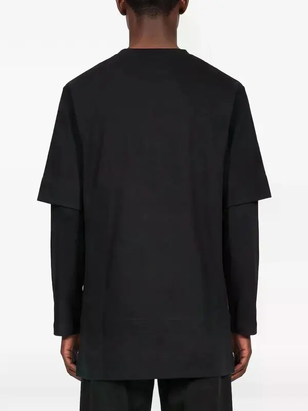 Simone Rocha Lace-up Layered T-shirt - Black