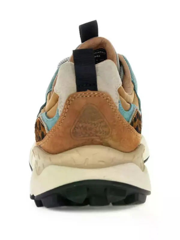 FLOWER MOUNTAIN Leopard-print Panelled Sneakers - Neutrals