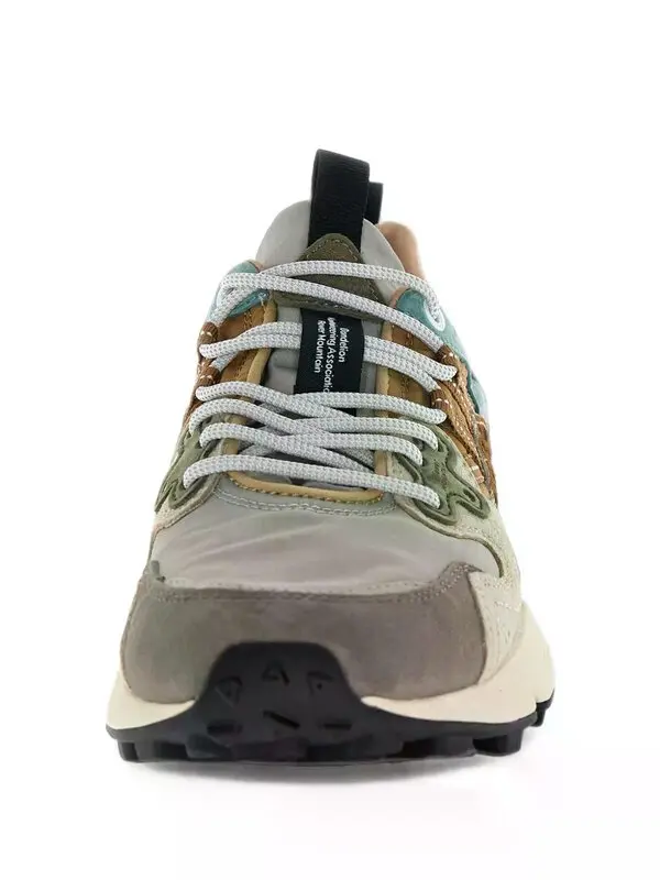 FLOWER MOUNTAIN Leopard-print Panelled Sneakers - Neutrals