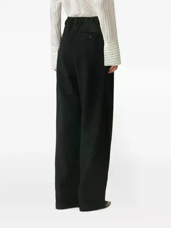Fabiana Filippi Sequin-embellished Pleated Trousers