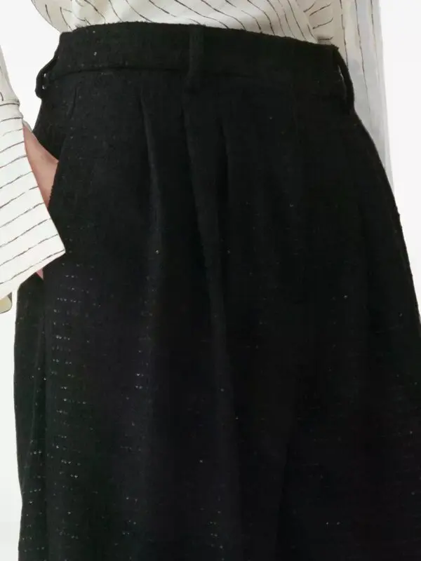 Fabiana Filippi Sequin-embellished Pleated Trousers