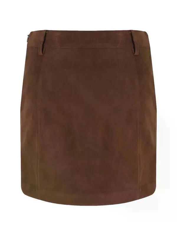 DUNST Suede-effect Mini Skirt