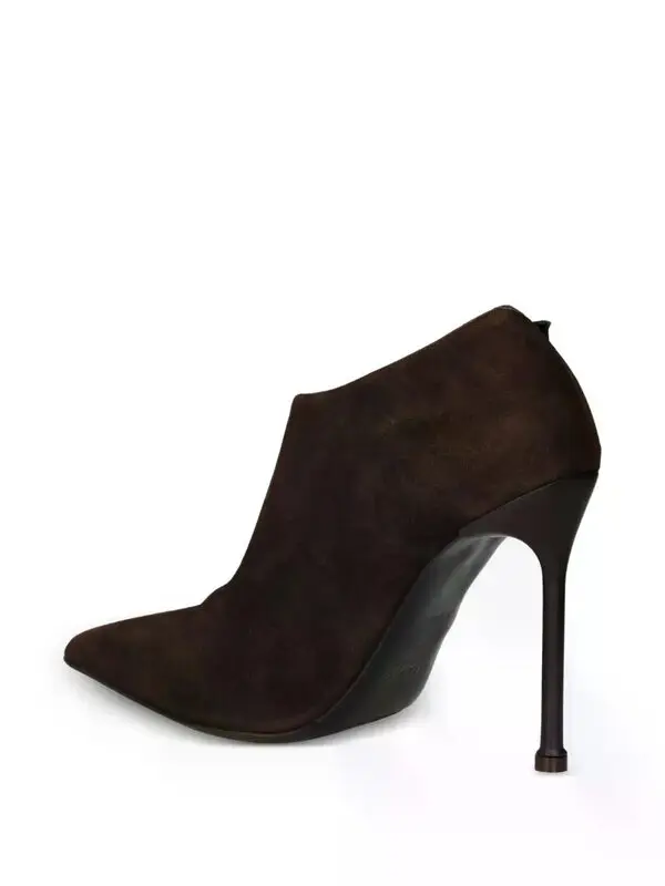 ALBANO Pointed-toe Buckled Pumps