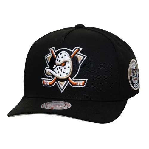 Mitchell & Ness Anaheim Ducks Double Clutch Pro Pinch Snapback Hat