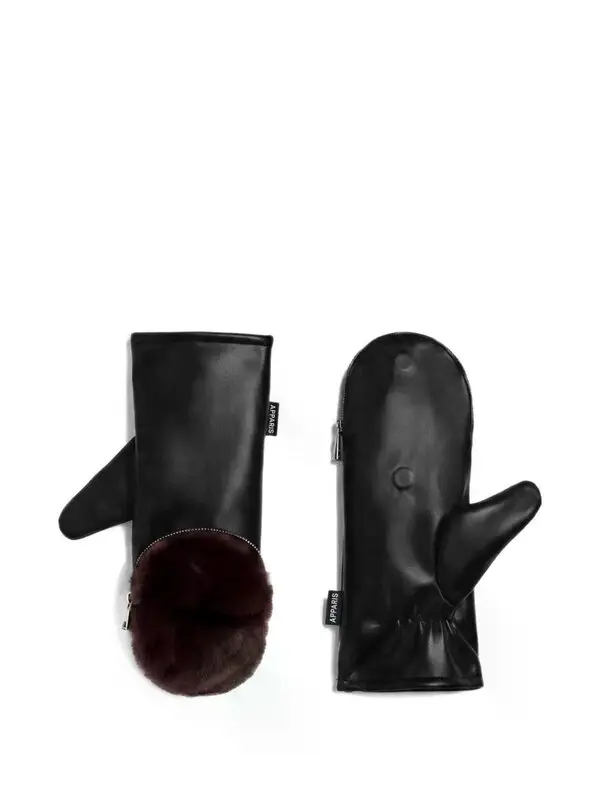 Apparis Noa Faux-fur Trim Mittens