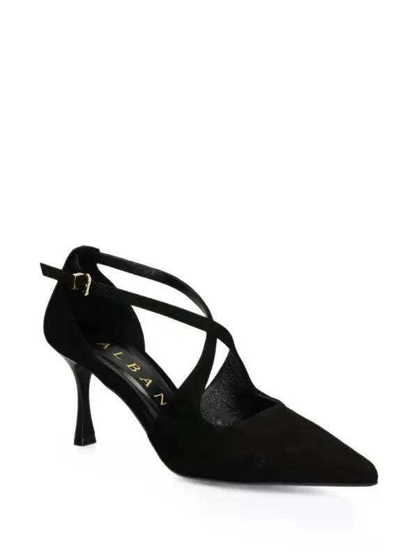 ALBANO Serene Crossover-strap Pointed-toe Pumps